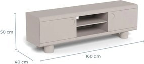 TV stolek Magee 160 cm šedý