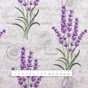 Biante Dekorační běhoun na stůl PML-033 Provence levandule 20x120 cm