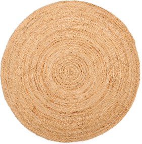 My Flair, AKCE: 120x120 (průměr) kruh cm Kusový koberec Lola natur kruh, béžová, chodba / předsíň