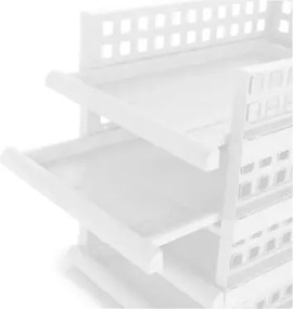 Compactor Midi bílý / Stohovatelný organizér / 4 zásuvky / 34 x 45 x 1