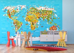 Fototapeta na zed' Dětská Mapa Světa | 360 x 254 cm | DFTS1320