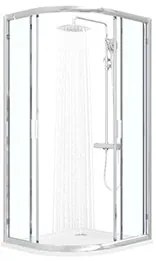 RAVAK Sprchové dveře BLIX BLDP2 110 white+Transparent (0PVD0100Z1)