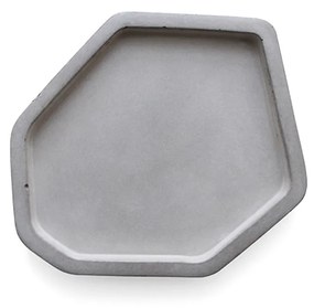 Picasso - betonový tác – šedá, S 16,3 x 13 cm