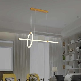 LED Solution Zlaté závěsné LED svítidlo designové 86cm 16W 8023