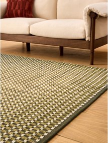 Khaki ručně tkaný koberec s příměsí vlny 120x170 cm Ember – MADE