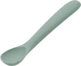 KikkaBoo Lžička Platinum Silicone Sage / od 6 měsíců