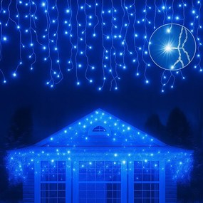 Vánoční světýlka LED záclona FLASH modrá 500 LED
