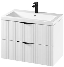 Cersanit Tirso, závěsná umyvadlová skříňka 794x447x572 mm + keramické umyvadlo, bílá matná, S801-547