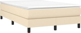 Box spring postel s matrací krémová 120x190 cm textil 3269662