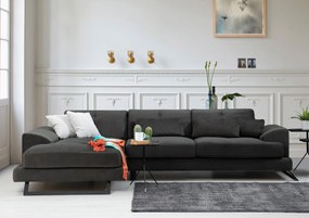 Hanah Home Rohová pohovka FRIDO černá levá 560ARE1110