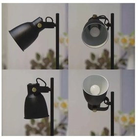 EMOS Černá stolní lampa pro žárovku E27