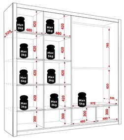 Ložnice BONO m | sestava B | 5 dílů | monastery