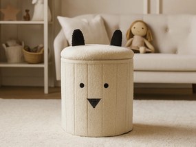 CH Taburetka s úložným prostorem Teddy - bílá