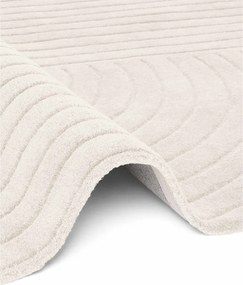 Krémový ručně tkaný vlněný koberec 80x150 cm Arcura – Vikosa