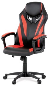 Herní židle KA-Y209 RED ekokůže červená a černá