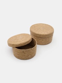 Sinsay - Sada pletených košů na ukládání 2 pack - béžová