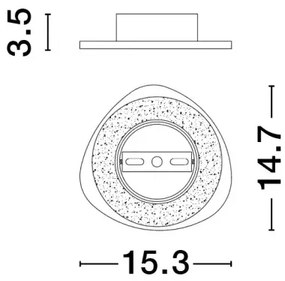 Designové nástěnné svítidlo Atena 15