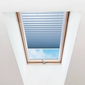 Roleta Plisé na střešní okna, Průsvitná, Světle modrá, P 017 , 20 x 70 cm
