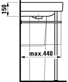 Laufen Pro S Umyvadlo 105 x 46,5 cm, bílá H8139660001041