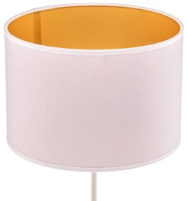 Stolní lampa Roller, bílá/zlatá, výška 50 cm