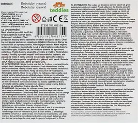 TEDDIES Robotický vysavač na baterie se zvukem / Hračka / Plast / 17 c