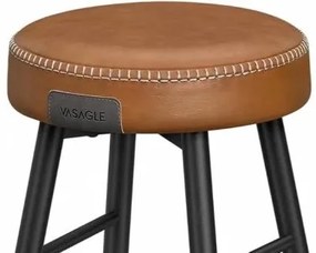 VASAGLE Barová židle -  hnědá - 51,6x76,2x51,6 cm - set 2 ks