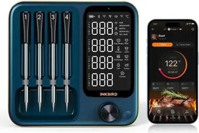 INKBIRD BBQ modrý bezdrátový teploměr se 4 sondami WiFi/100m  Bluetoot