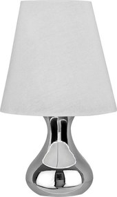Krémová/ve stříbrné barvě kovová stolní lampa s textilním stínidlem (výška 36 cm) Nell – Premier Housewares