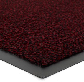 Červená vnitřní čistící vstupní rohož FLOMA Mars - 120 cm x 6 m x 0,5 cm