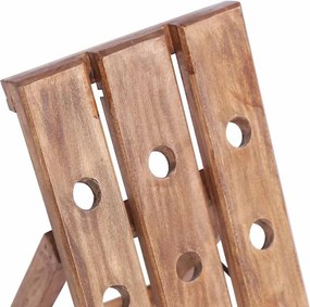 Stojan na víno na 15 lahví 26x50x70 cm masivní mahagonové dřevo 283900