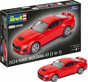 Revell Ford Mustang GT 2024 červená / Modelářská stavebnice / Click Sy