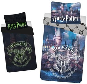 JERRY FABRICS Povlečení Harry Potter 054 svítící Bavlna, 140/200, 70/90 cm