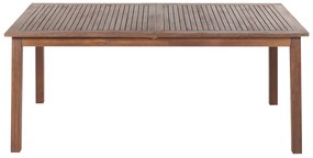 Zahradní rozkládací stůl z tmavého akáciového dřeva 180/240 x 100 cm CESANA Beliani