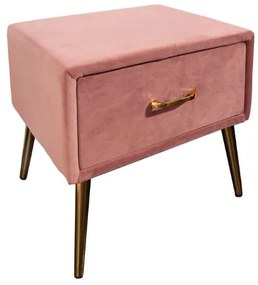 Famous noční stolek růžový