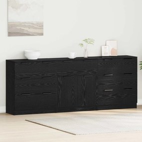 Servírovací skříň 3 ks Černý dub 181 x 30 x 70 cm 3332521