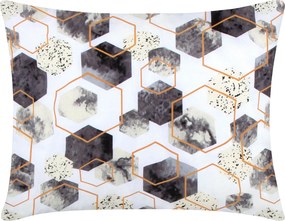 Bavlněný povlak na polštář Hexagon stracciatella Velikost: 70 x 90