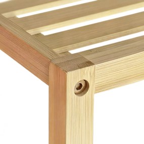 Koupelnový regál Zinnien M – přírodní