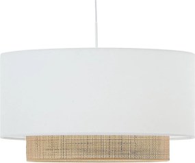 Bílé/v přírodní barvě látkové stínidlo ø 60 cm Erna – Kave Home