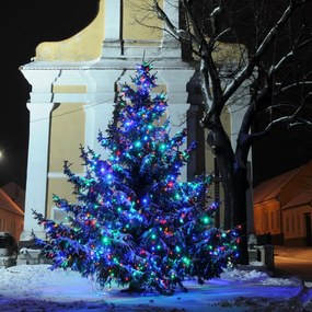 LED světelný řetěz ELSLN, 20 m, 100 barevných diod, IP44, vč. zdroje