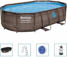 Bestway Bazén Power Steel s příslušenstvím 488 x 305 x 107 cm
