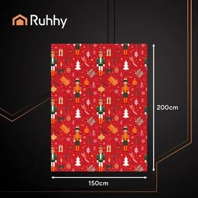Vánoční deka 150x200cm, Ruhhy 26607 flanelová