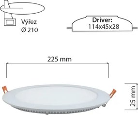 LED podhledové svítidlo McLED TORO R21 TR225-21W2700K-W-EN teplá bílá ML-412.016.33.0