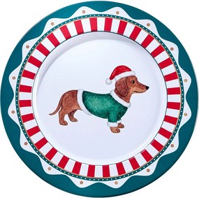 XMAS Podnos jezevčík 33 cm