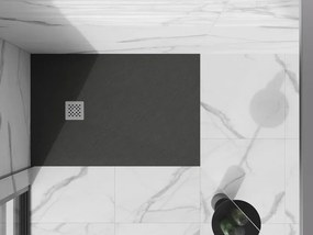 Mexen Stone+ rektangulární kompozitní sprchová vanička 120 x 100 cm, antracit - 44711012