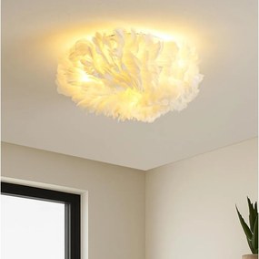 BRILAGI - Stropní svítidlo FEATHER 3xE27/40W/230V pr. 40 cm bílá