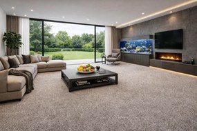Lano, Metrážový koberec Sparkle 260, na míru, šíře 4m,5m, hnědá, ab (mřížka), dětský pokoj