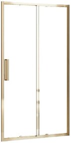 Rea Rapid Slide sprchové dveře 140 cm posuvné zlatá lesk/průhledné sklo REA-K5616