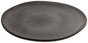 Nordic Living Set čtyř šedohnědých keramických talířů Selly 21 cm