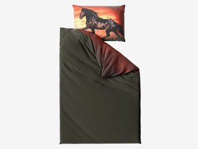 3D povlečení z mikrovlákna KŮŇ hnědé Rozměr povlečení: 70 x 90 cm | 140 x 200 cm