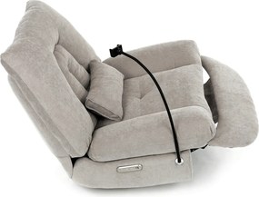 Elektrické polohovací TV křeslo RELAXME - béžová látka